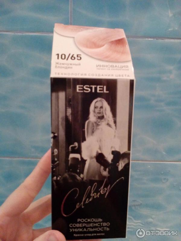 Отзыв о Краска для волос Estel Celebrity | оттенок 10/65 использую для тонирования блонда