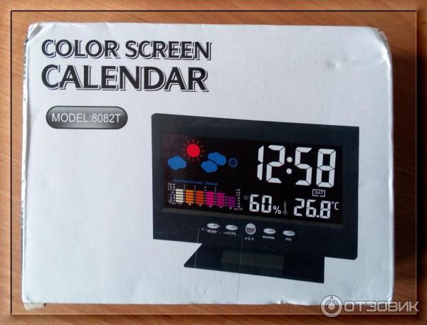 Отзыв о Настольные часы-метеостанция AliExpress Color Screen Calendar ...