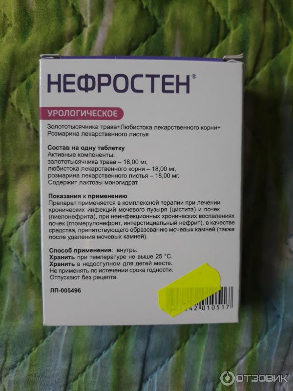 Отзыв о Нелекарственный растительный комплекс "Нефростен" для почек и ...