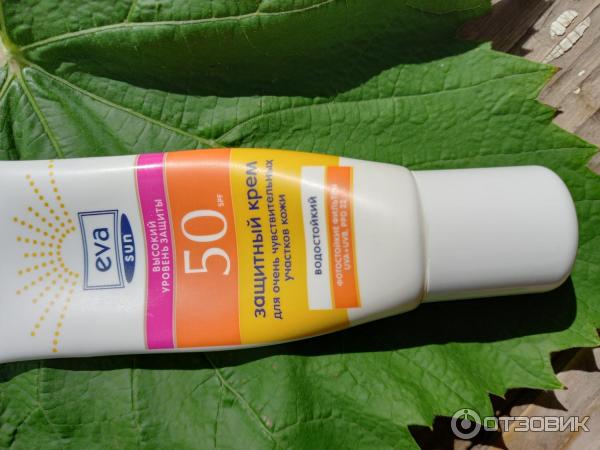 Отзыв о Защитный крем Eva Sun SPF 50 для очень чувствительных участков ...
