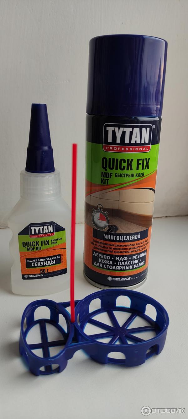 Отзыв о Клей Tytan Quick Fix | пользоваться удобно, но клеит не всё.