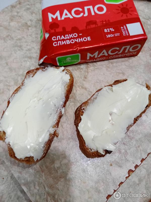 Отзыв о Масло сладко-сливочное "Сармич" | Неплохое масло, но Велень мне ...