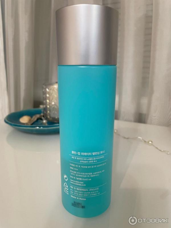 Отзыв о Успокаивающий тонер CU SKIN CLEAN-UP Ph Balancing Toner ...